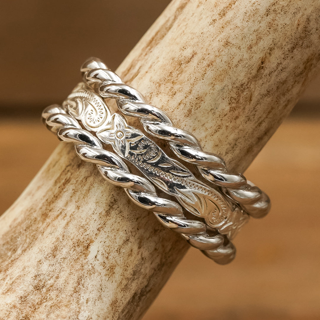 Twisted Silver Falls Stacker Set – AntlerRings.com
