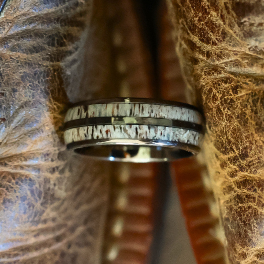 The Bryce Canyon | 8mm Gunmetal Silver Comfort Fit Tungsten Carbide ...