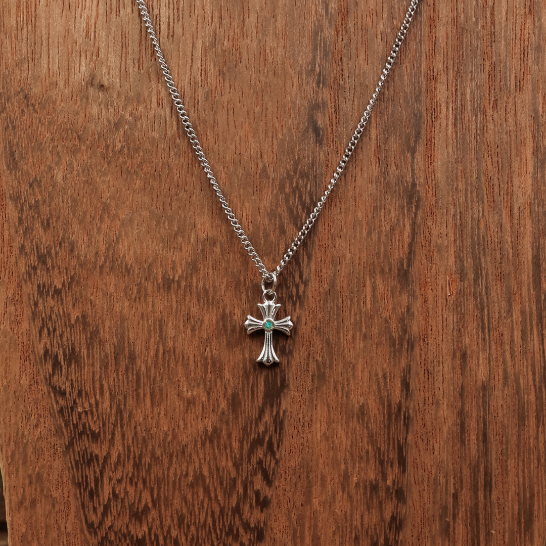 Esther Cross Necklace | Handcrafted Turquoise Jewelry – AntlerRings.com