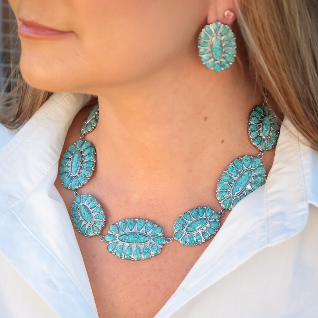 The Hart | Turquoise Statement Necklace – Antler Rings Exclusive ...