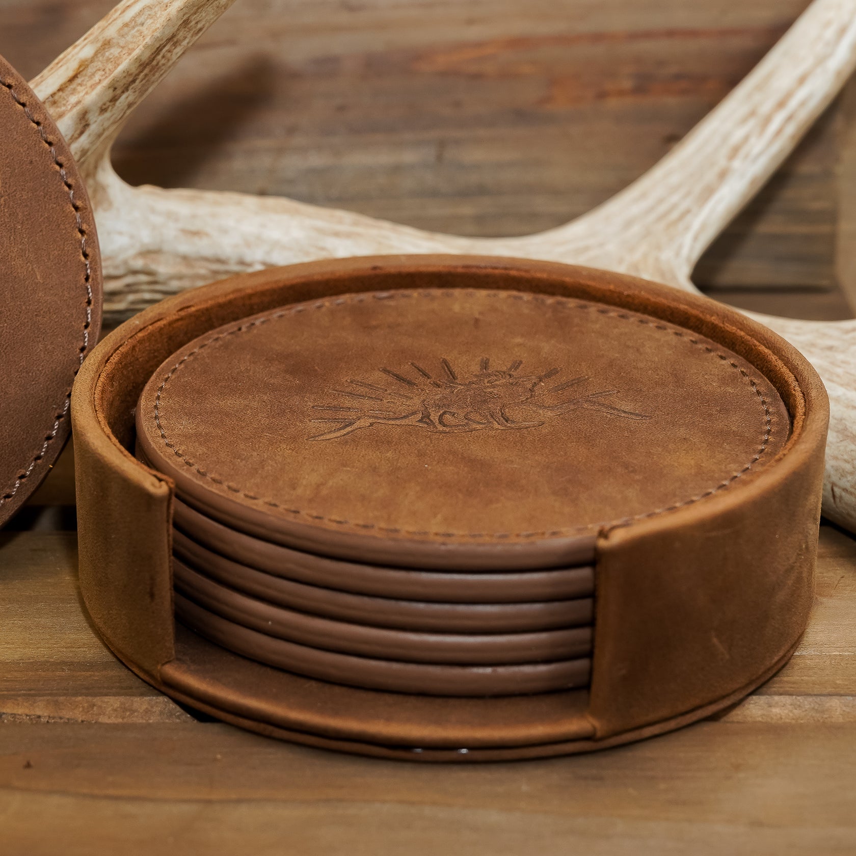 Elk Coaster Set – AntlerRings.com