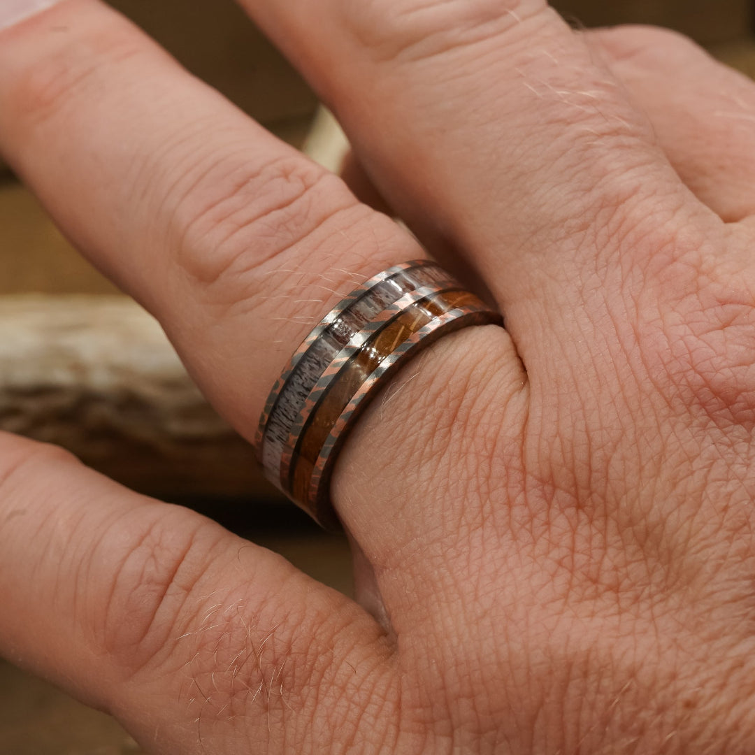 Manly Bands for Weddings | Western Rings for Men – AntlerRings.com