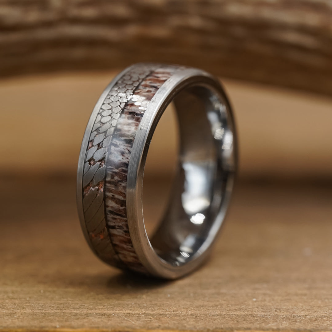Antler Rings for Men - Antler Wedding Bands Lifetime Warranty ...