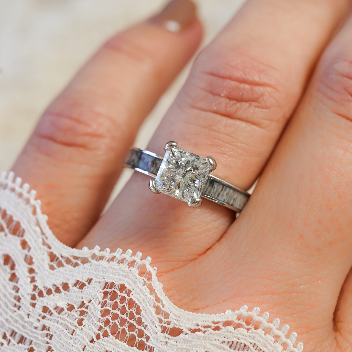 Diamond Grand Kenai Wishbone Wedding Set – AntlerRings.com