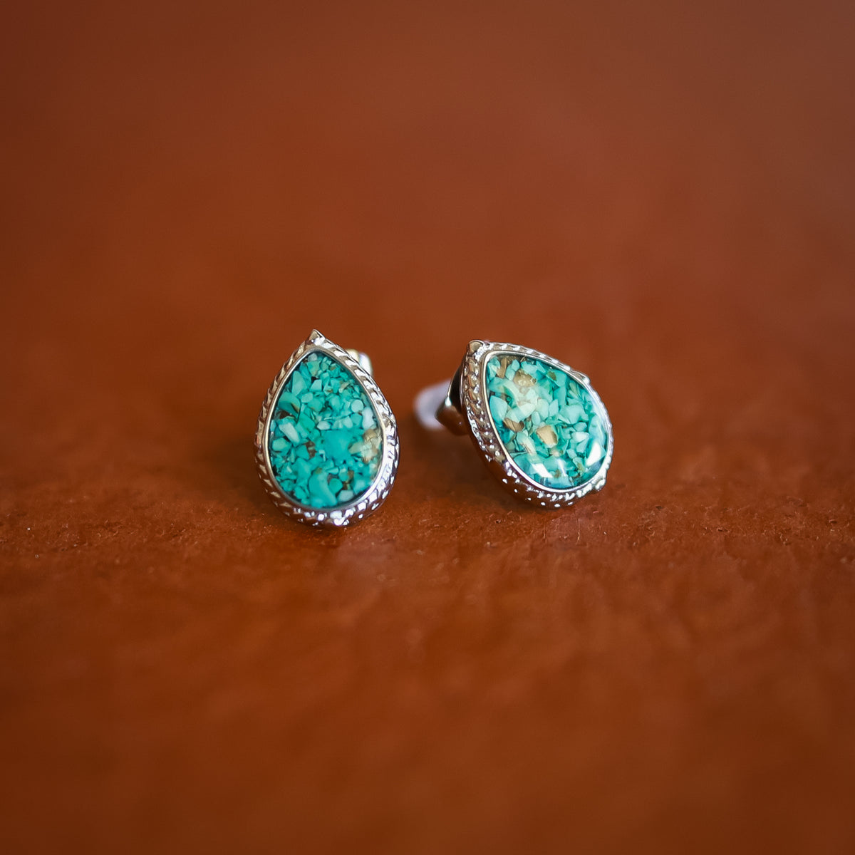 Shay Studs | Handcrafted Turquoise & Agate Accessories – AntlerRings.com