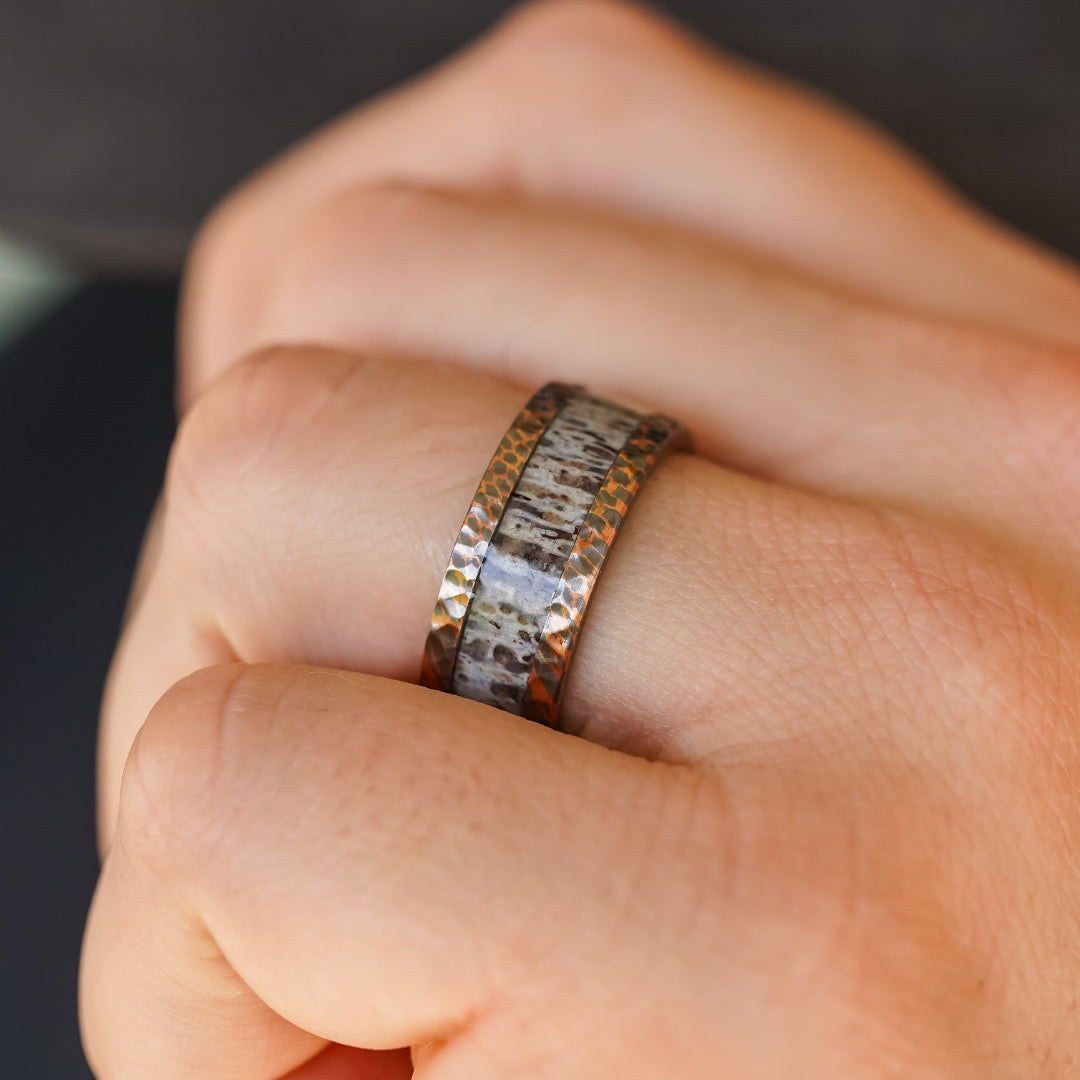 Manly Bands for Weddings | Western Rings for Men – AntlerRings.com