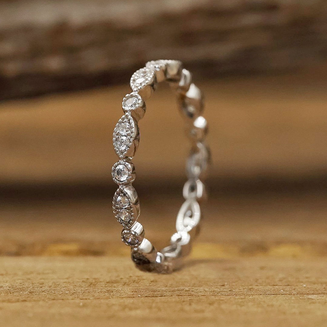 The Vintage Stacking Band | Women's Vintage Cubic Zirconium Stacking ...